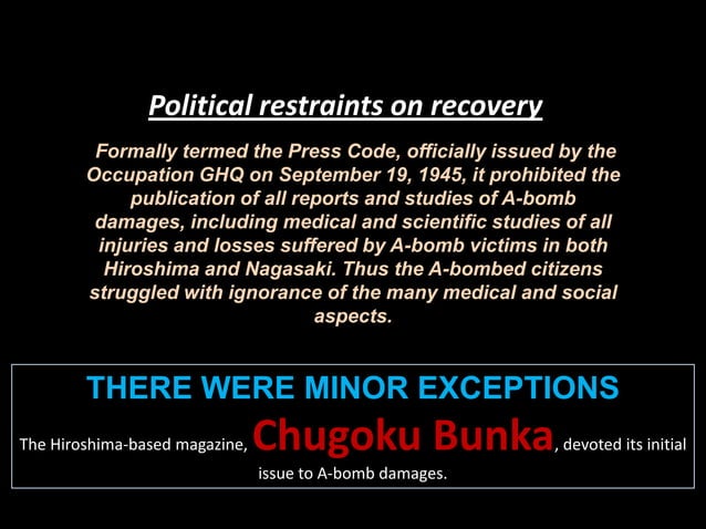 Atomic bomb blasting of Hiroshima and Nagasaki .ppt | Injuries | Diseases and Conditions