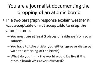 Atomic bomb dbq | PPT