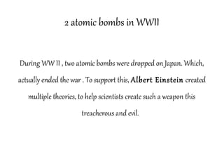 Atomic bombs homework y5 13.10.15 2 | PPT
