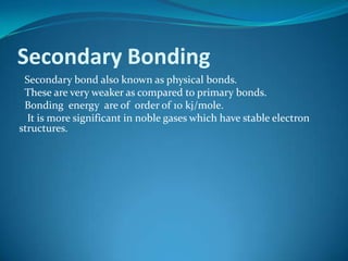 Atomic bonding | PPTX
