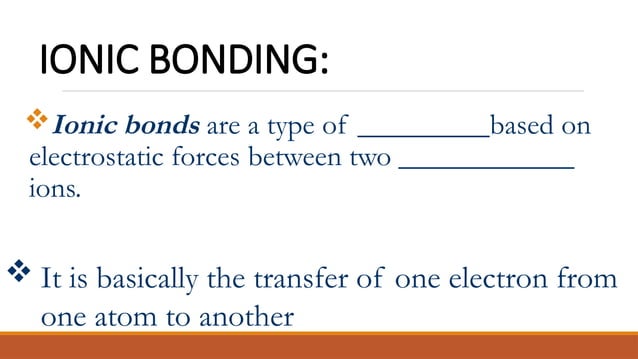 Atomic Bonds Powerpoint, a 15 minute presentation | PPT