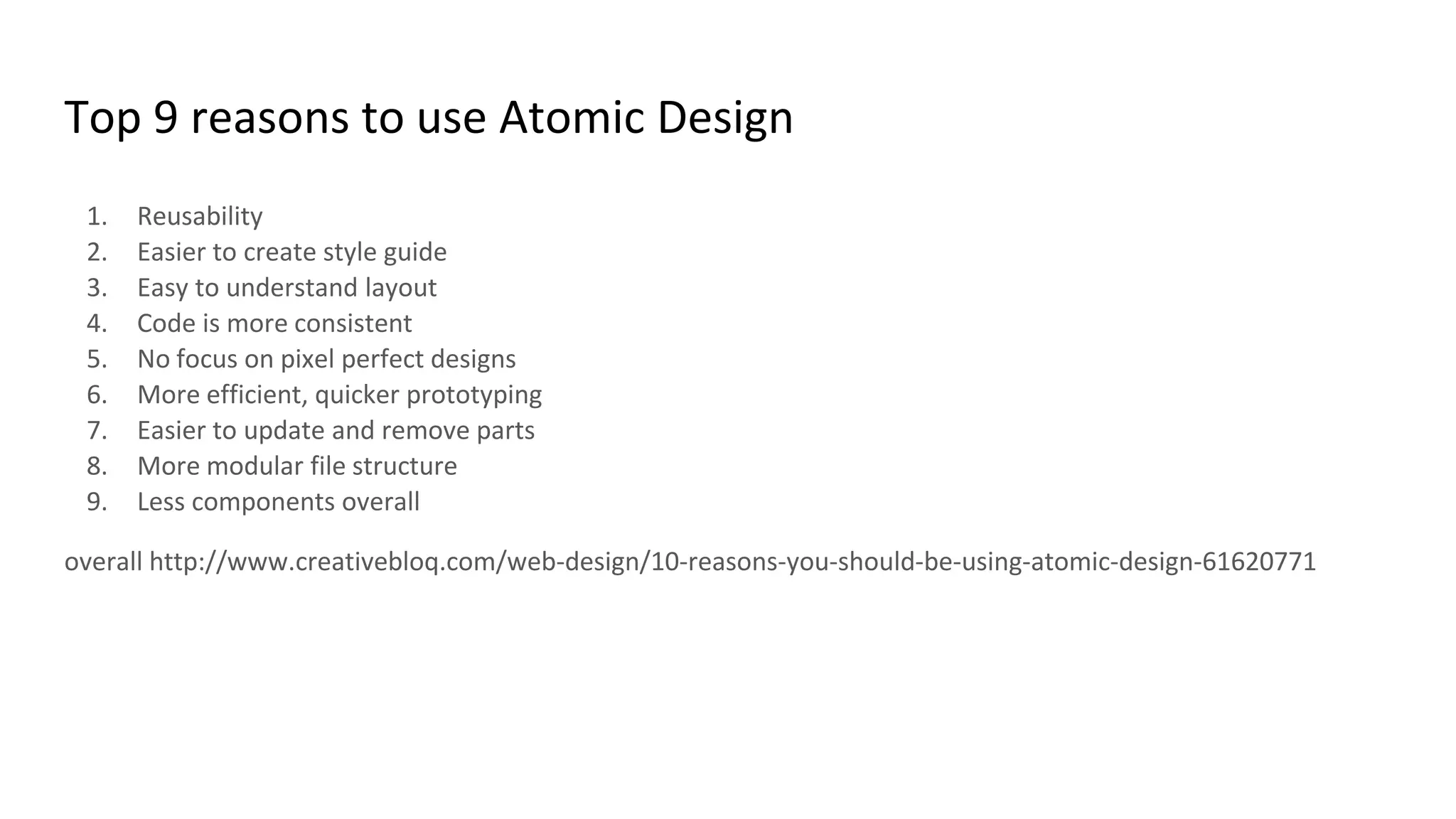 Atomic design in React | PPTX