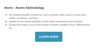Atomic design in React | PPTX