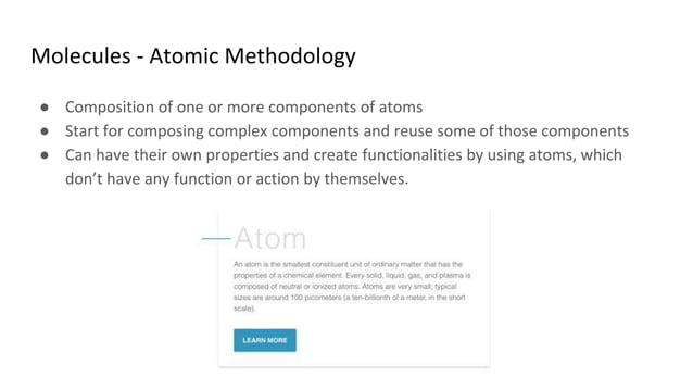 Atomic design in React | PPTX