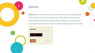 CDD - Atomic Design Methodology