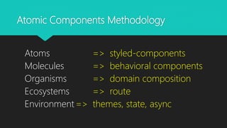 Atomic design React Nova Presentation | PPTX