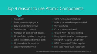 Atomic design React Nova Presentation | PPTX