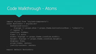 Atomic design React Nova Presentation | PPTX