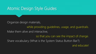 Atomic design React Nova Presentation | PPTX