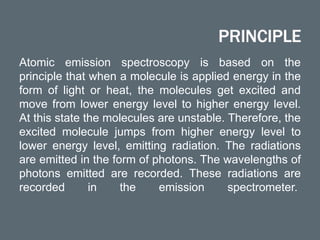 Atomic emision spectroscopy | PPTX | Chemistry | Science