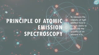 atomic emission spectroscopy power point | PPTX