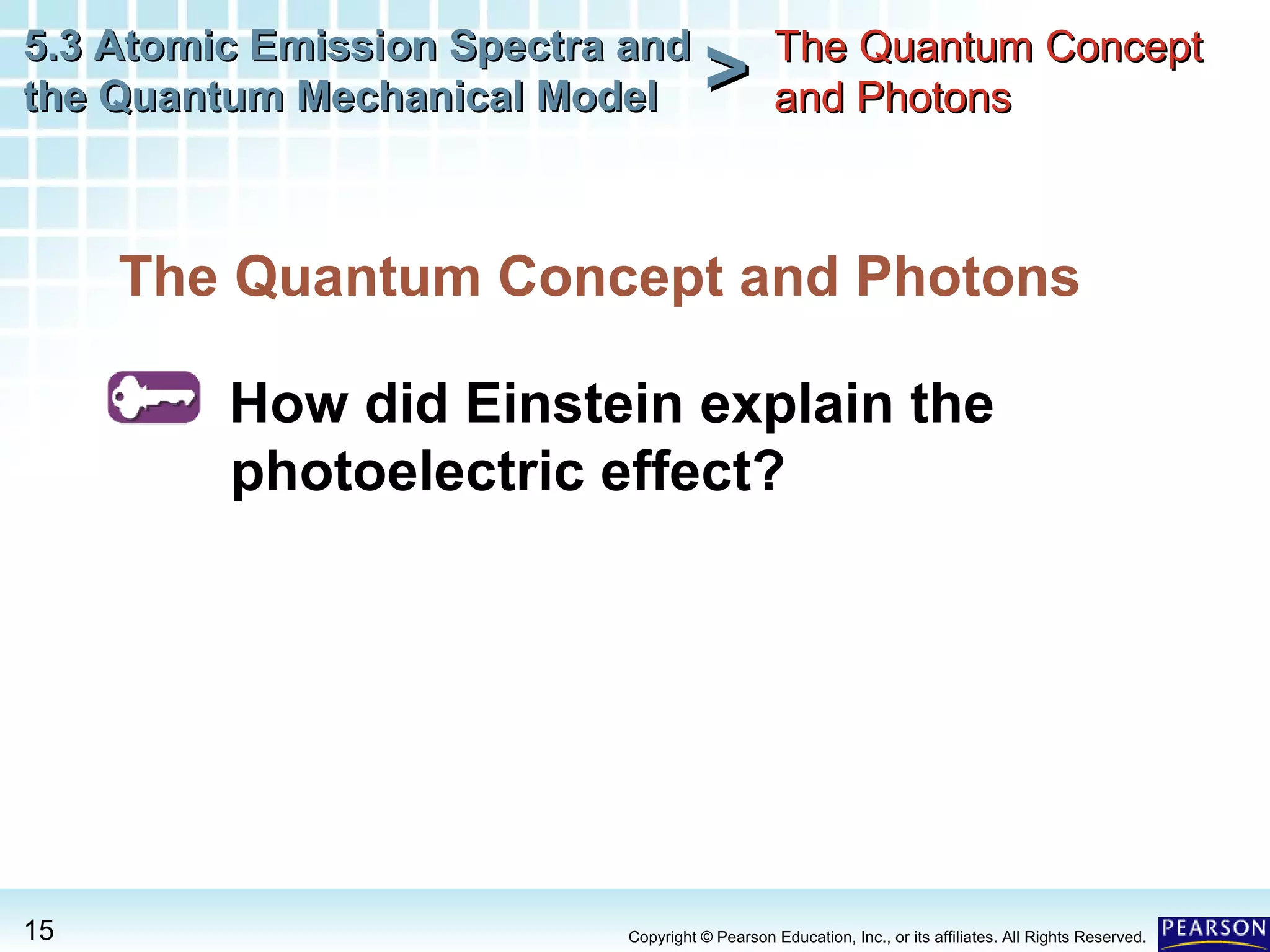 Atomic emission spectra and the quantum mechanical model | PPT