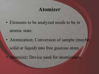 Atomic emission spectroscopy | PPTX
