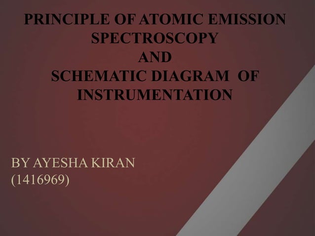 Atomic emission spectroscopy | PPTX | Chemistry | Science