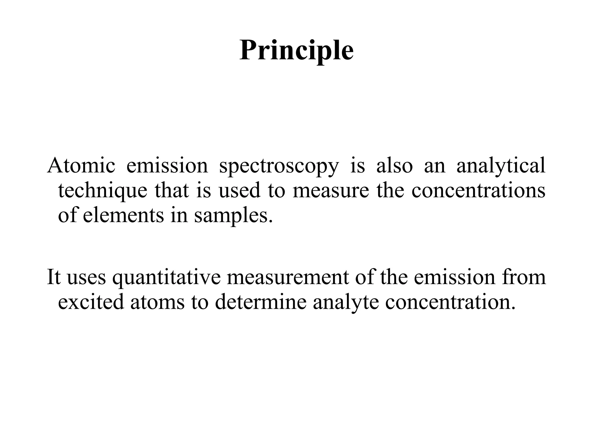 Atomic emission spectroscopy | PPT