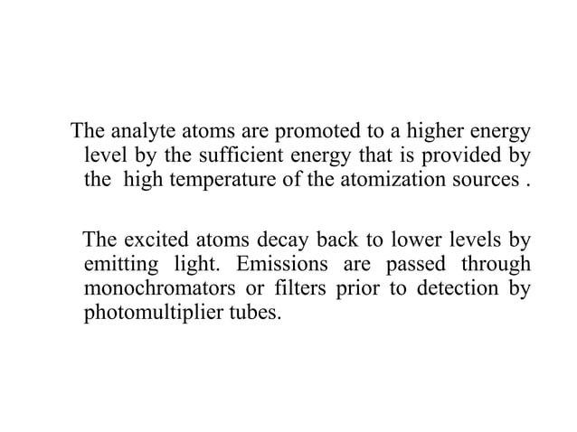 Atomic emission spectroscopy | PPT | Chemistry | Science