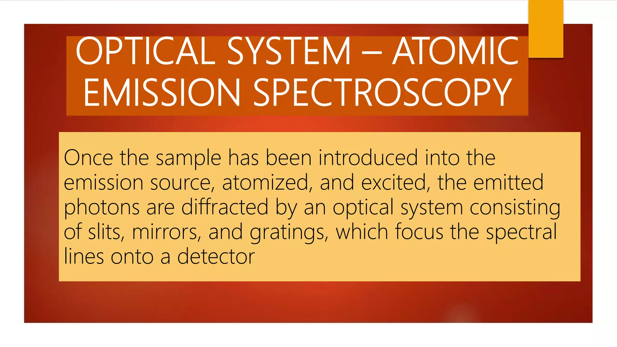 Atomic emission spectroscopy | PPTX