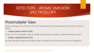 Atomic emission spectroscopy | PPTX