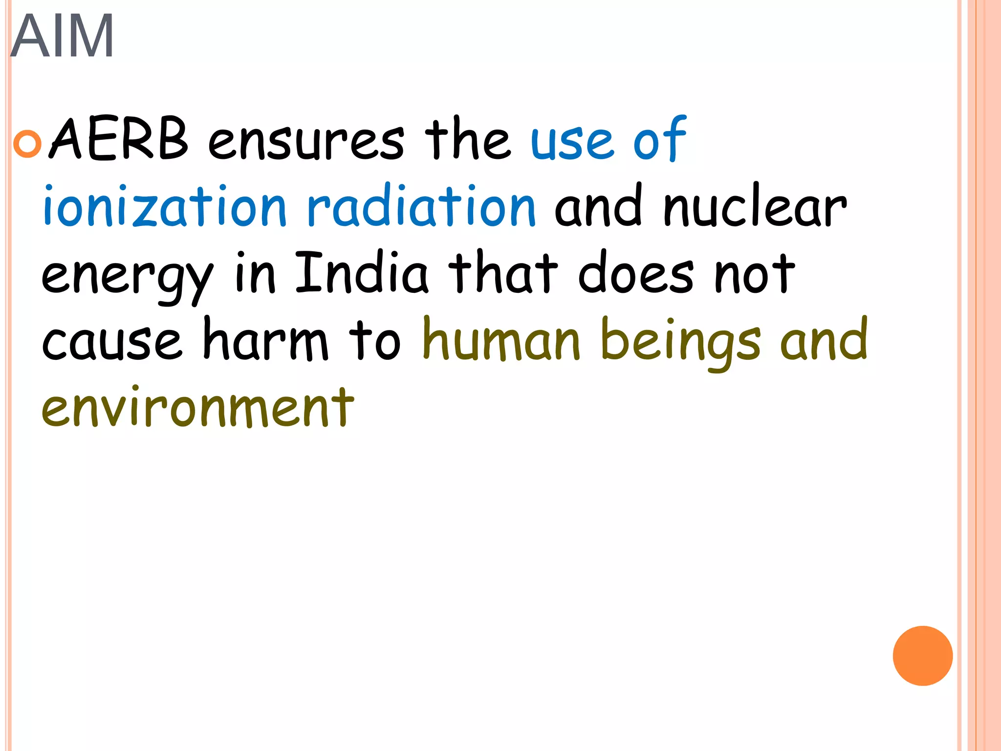 Atomic energy regulatory board (aerb) | PPTX