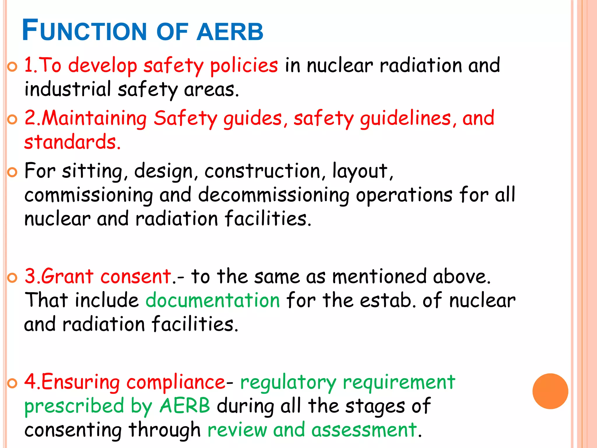 Atomic energy regulatory board (aerb) | PPTX