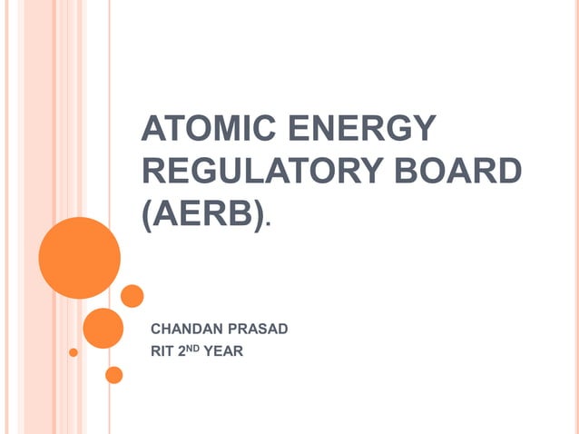 Atomic energy regulatory board (aerb) | PPTX | Medical Tests | Medical ...