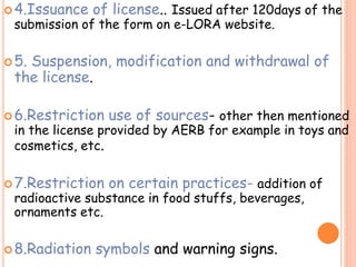 Atomic energy regulatory board (aerb) | PPTX