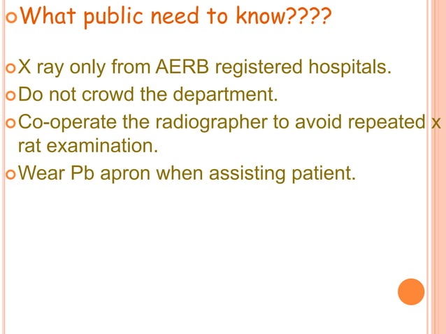 Atomic energy regulatory board (aerb) | PPTX | Medical Tests | Medical ...