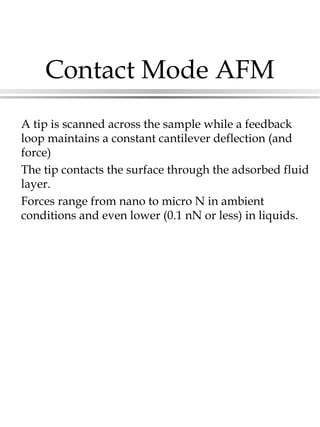 Atomic force microscopy | PPT