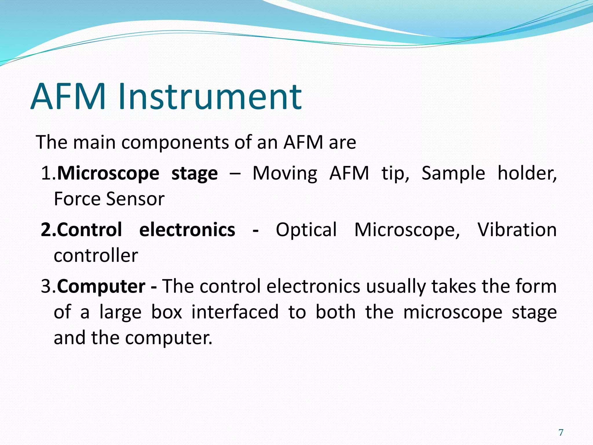 Atomic force microscopy | PPTX