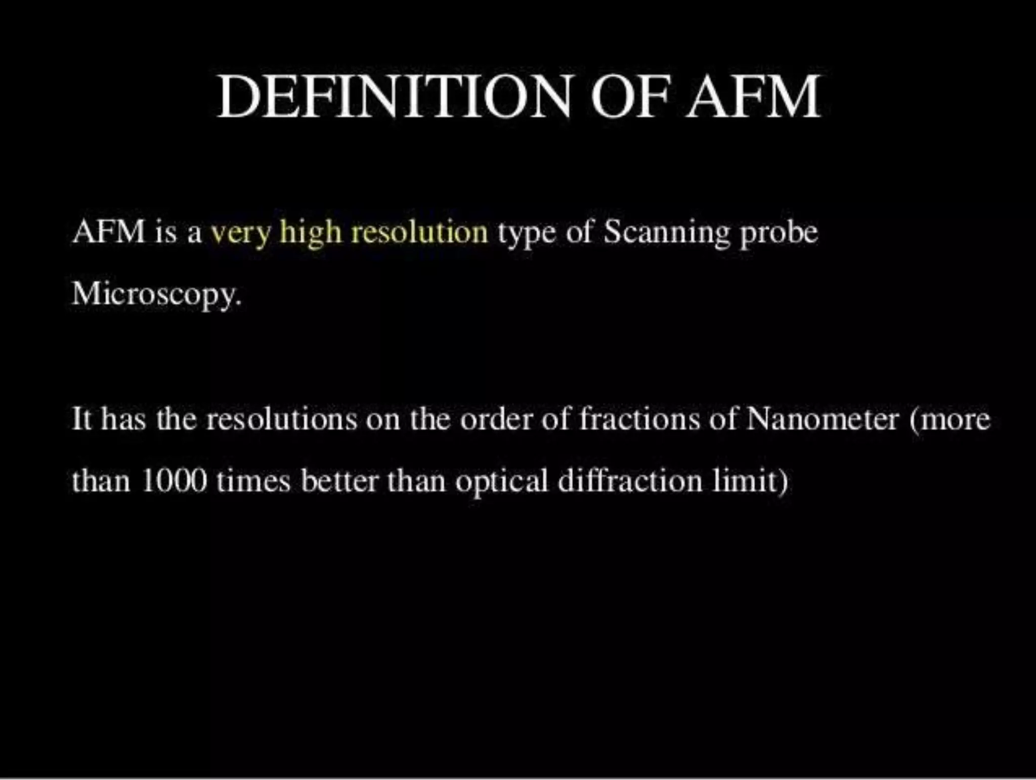Atomic Force Microscopy | PPT