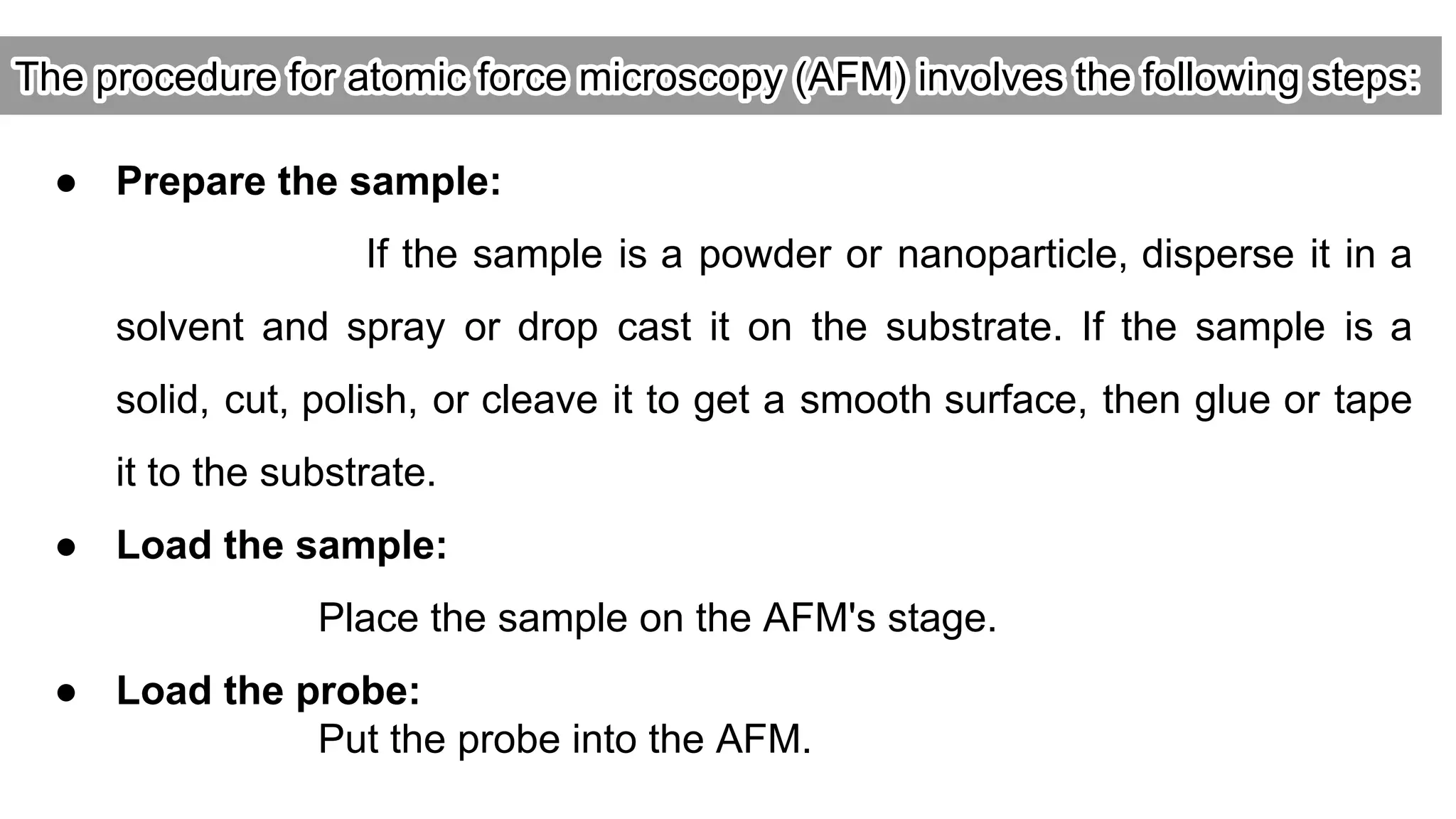 General Microbiology and Microbial diversity - Atomic Force Microscopy ...