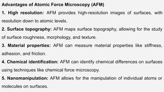 General Microbiology and Microbial diversity - Atomic Force Microscopy (AFM) | PDF