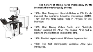 General Microbiology and Microbial diversity - Atomic Force Microscopy ...