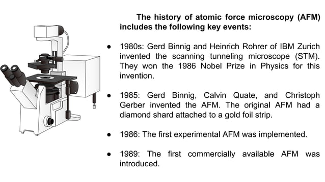 General Microbiology and Microbial diversity - Atomic Force Microscopy (AFM) | PPT
