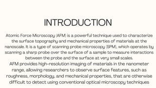 presentation on Atomic Force and Microscopy | PDF