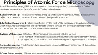 presentation on Atomic Force and Microscopy | PDF