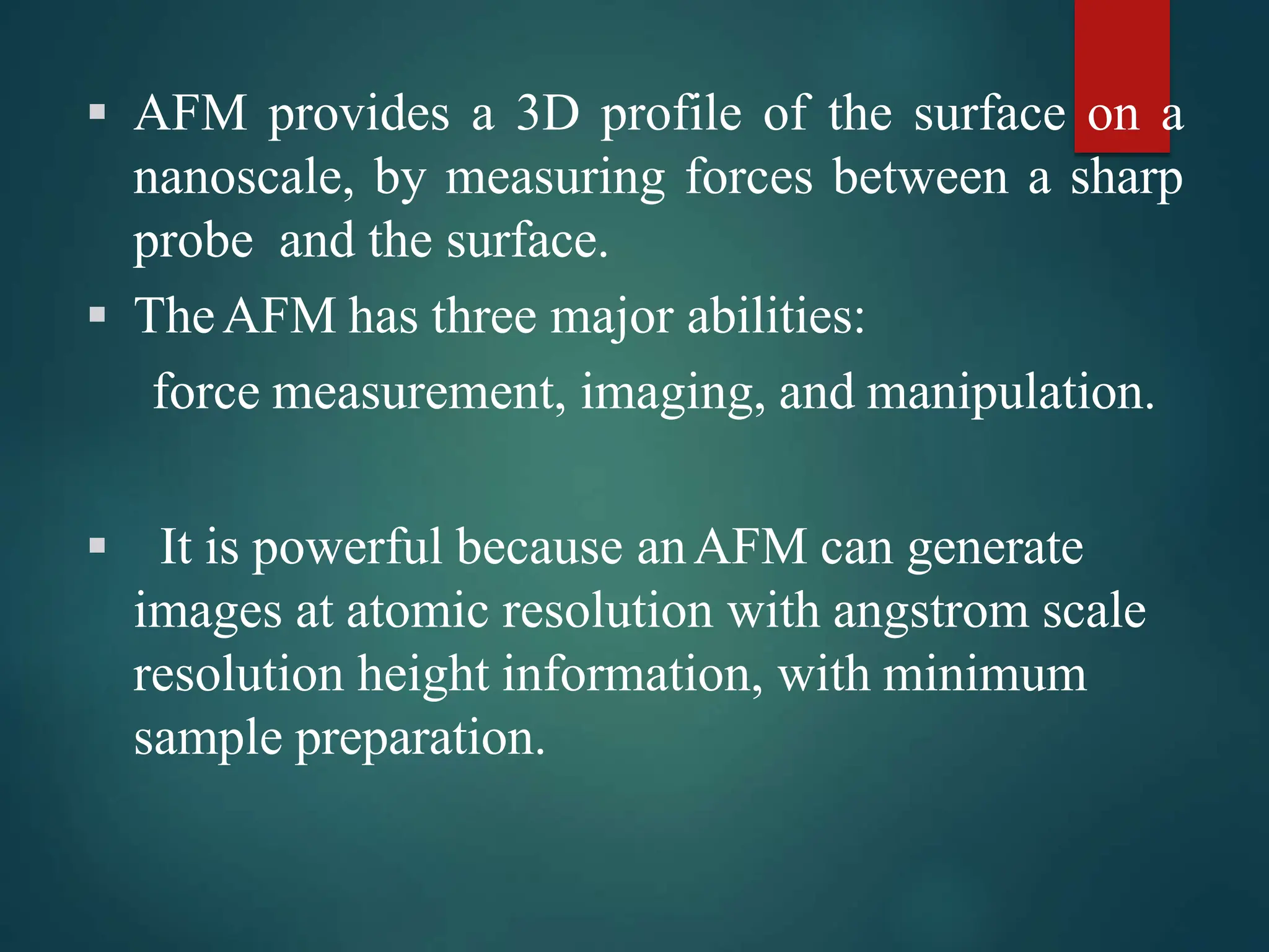 ATOMIC FORCE MICROSCOPY (AFM) Analysis.pptx