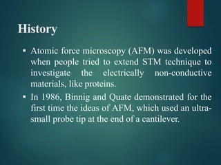 ATOMIC FORCE MICROSCOPY (AFM) Analysis.pptx