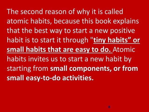 Atomic habits ppt | PPTX | Science