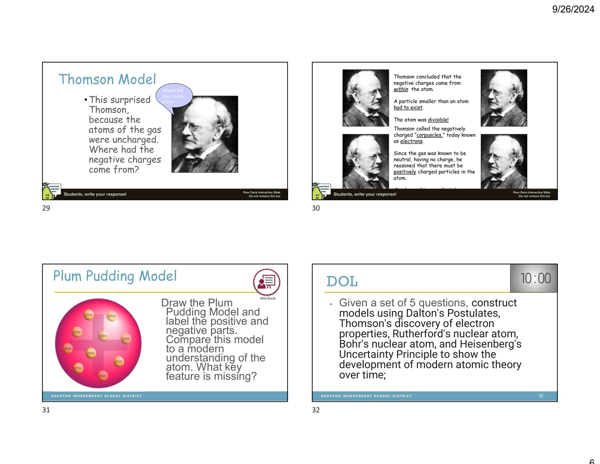 Atomic history slides 24_25.pdf educational studies | PPT