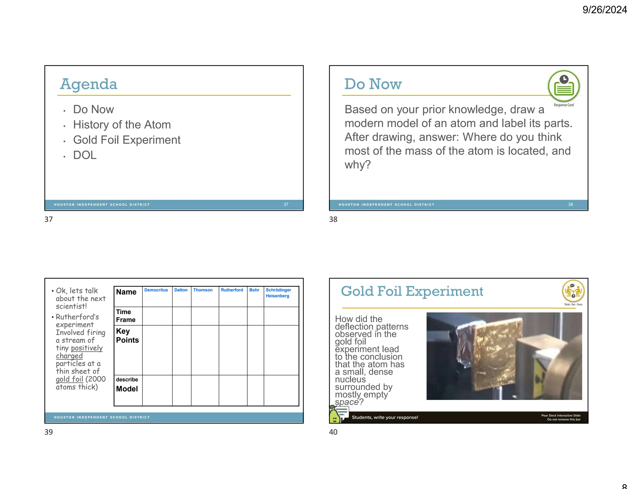 Atomic history slides 24_25.pdf educational studies | PDF