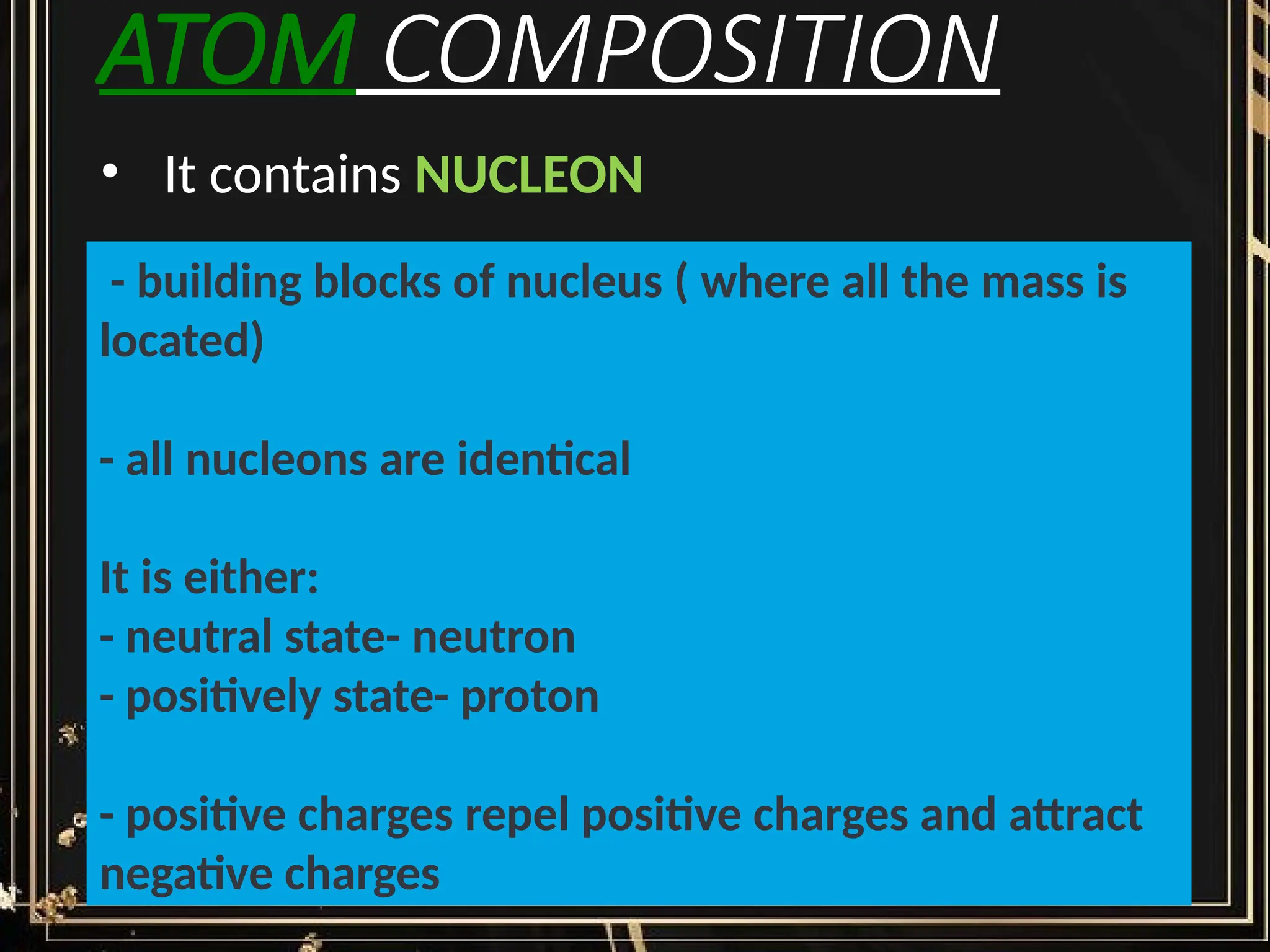 ATOMIC IMAGERY, THE ORGAN OF AN ATOM AND ITS PARTS | PPTX