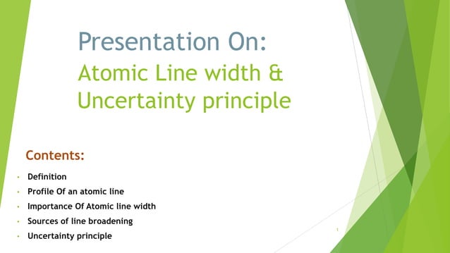 Atomic line width | PPTX