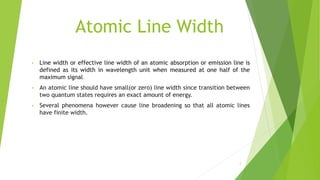 Atomic line width | PPTX