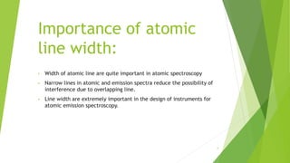 Atomic line width | PPTX