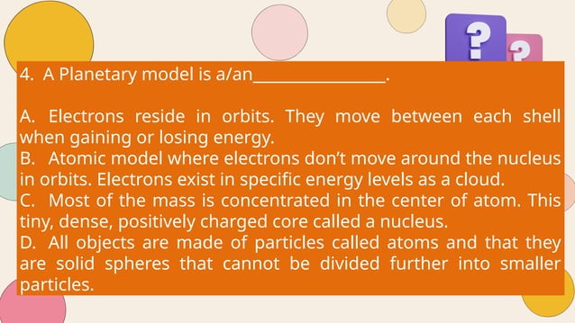 ATOMIC MODEL0986576433468996565423459.pptx | Chemistry | Science