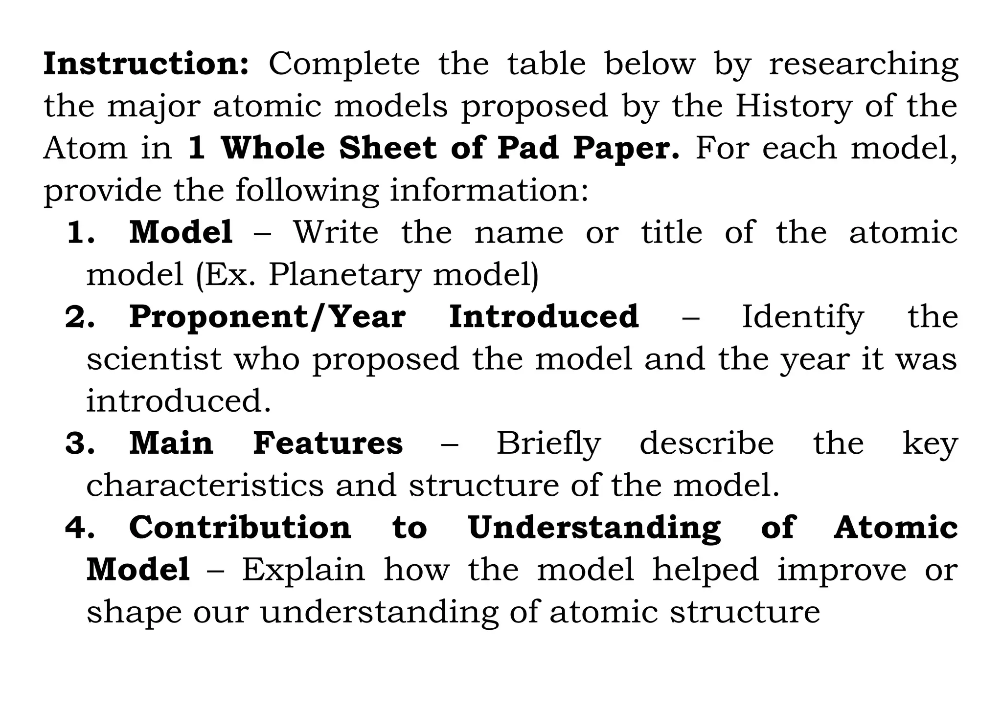 Atomic Model of Matter with its activity | PPT