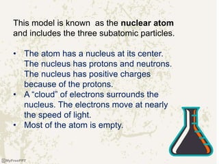 The Historical Development of Atomic Models | PPTX