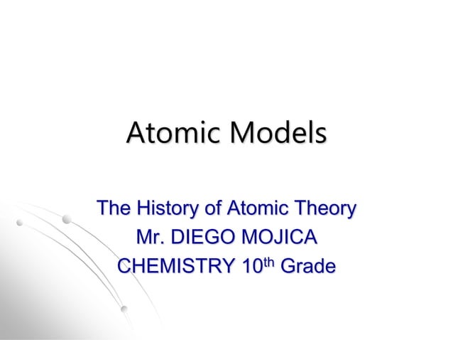Atomic models.ppt | Free Download