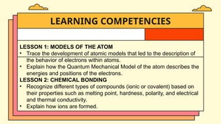 Atomic Models (Online Classes) Chemistry Lesson for High SChool | PPTX